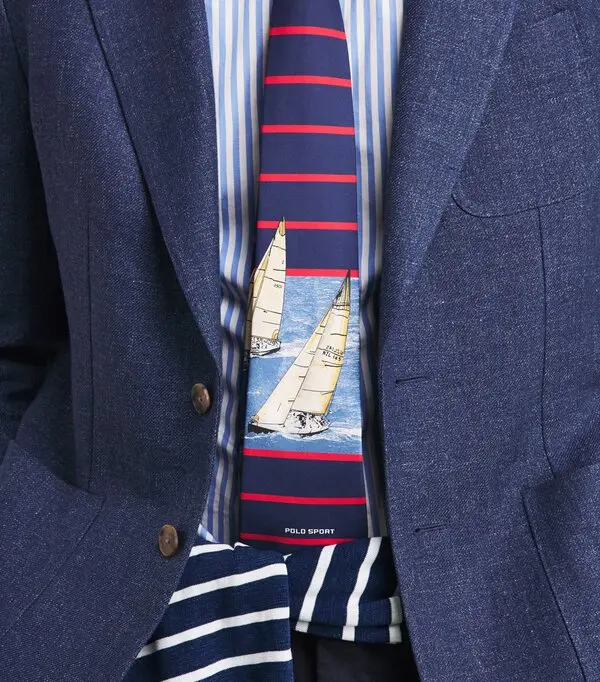 Polo Ralph Lauren Silk Sailboat Neck Tie
