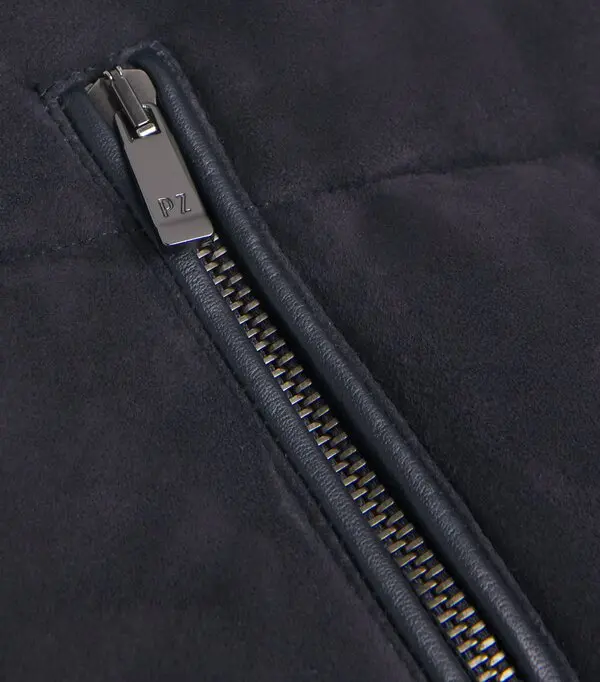 Pal Zileri Goat Suede And Knit Hybrid Jacket