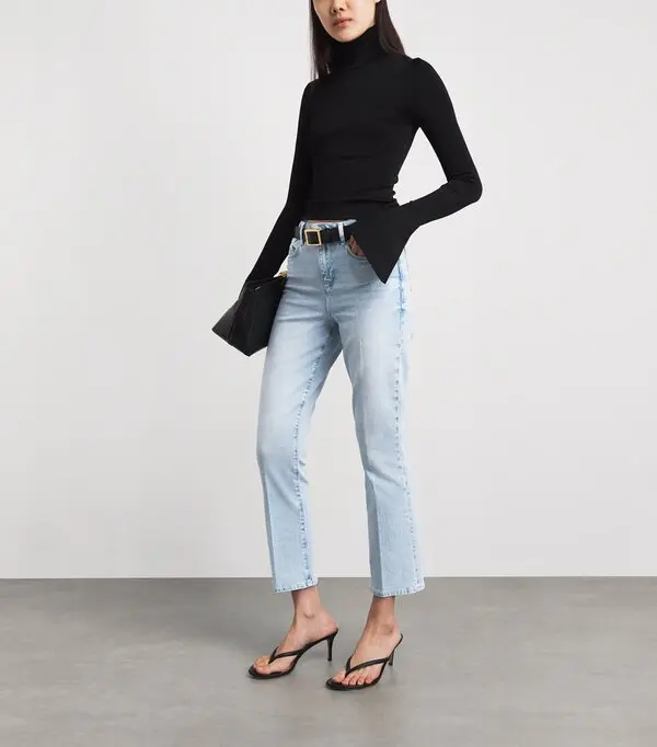 L'Agence Tati Cropped Micro Bootcut Jeans