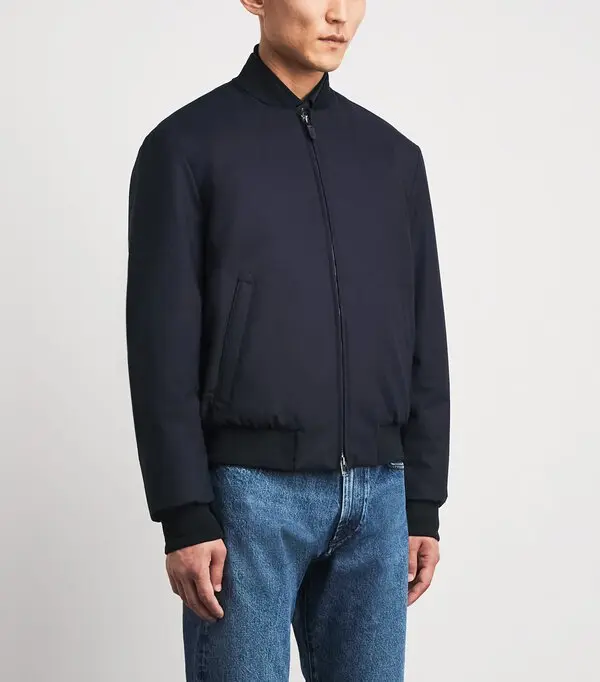 Canali Wool Bomber Jacket