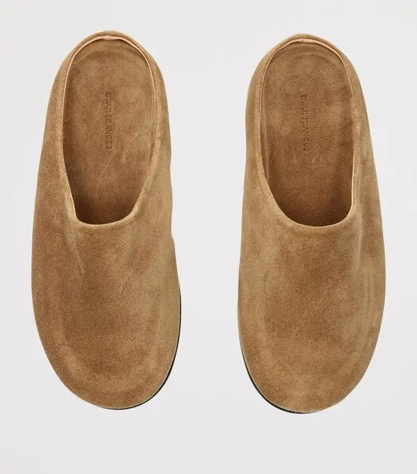 Dear Frances Suede Vico Clogs - Beige