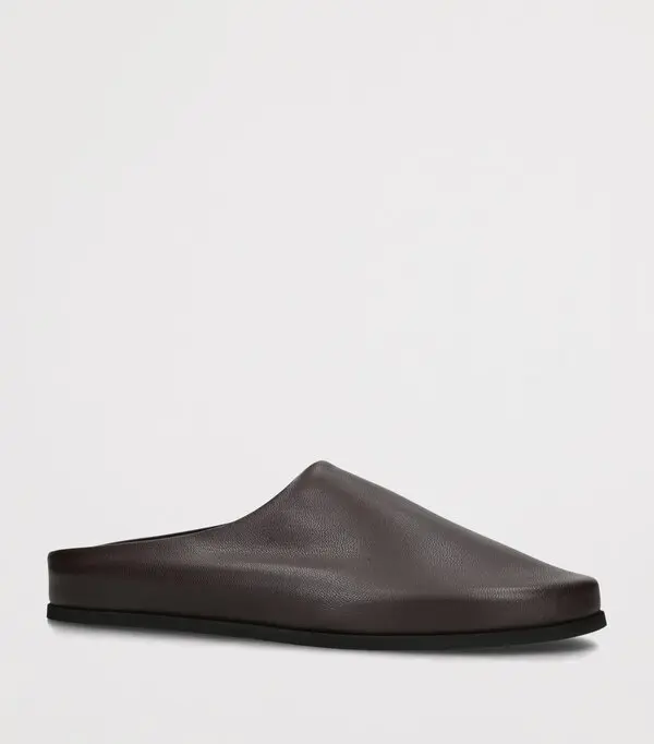 Dear Frances Leather Vico Clogs - Brown