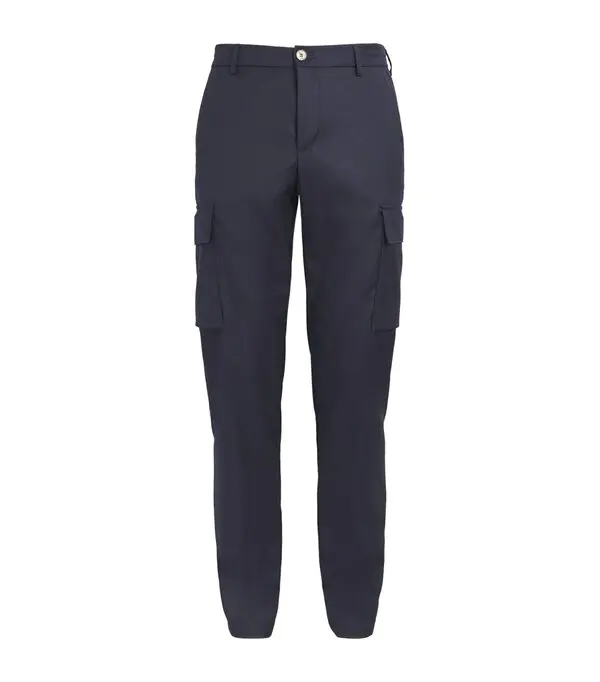 Paul & Shark Virgin Wool Cargo Trousers