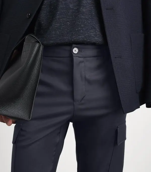 Paul & Shark Virgin Wool Cargo Trousers