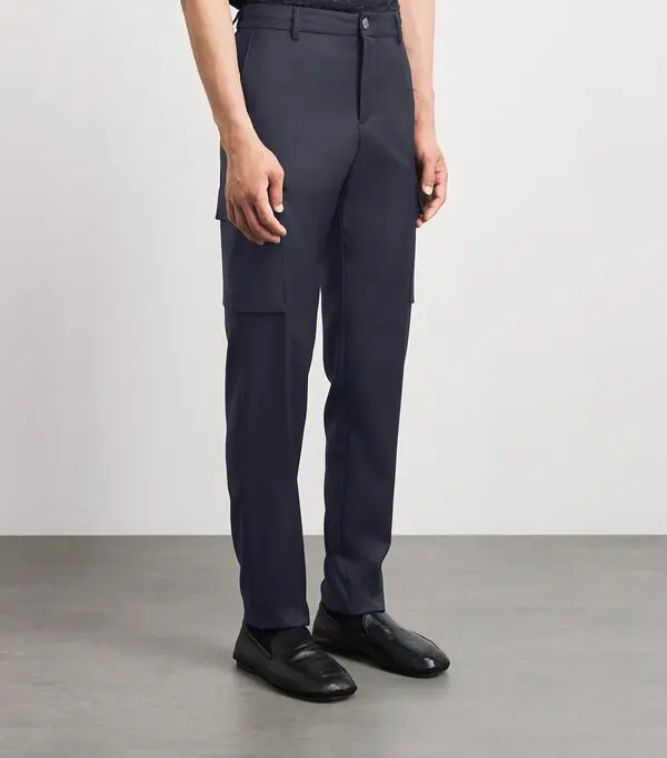 Paul & Shark Virgin Wool Cargo Trousers