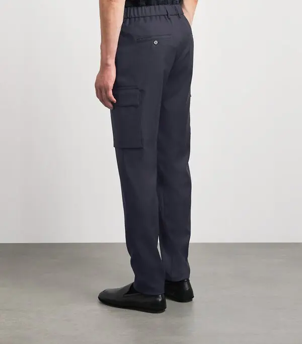 Paul & Shark Virgin Wool Cargo Trousers