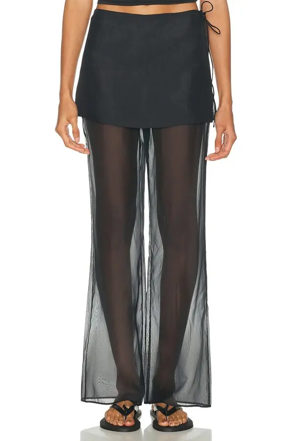 EAVES Anaia Apron Pant - Black