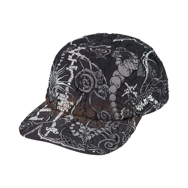 Supreme Wombat Embroidered Mesh Back 6-panel Cap - Black