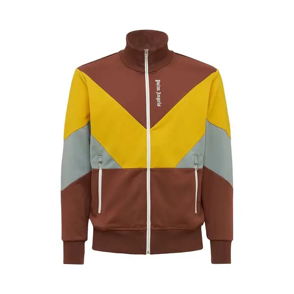 Palm Angels V Colorblock Jacket /yellow/grey
