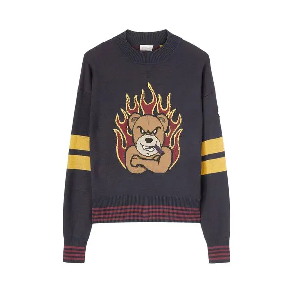 Palm Angels X 8 Moncler Tricot Crewneck - Black