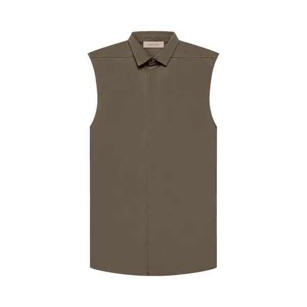 Fear Of God Sleeveless Oxford 'wood - Brown