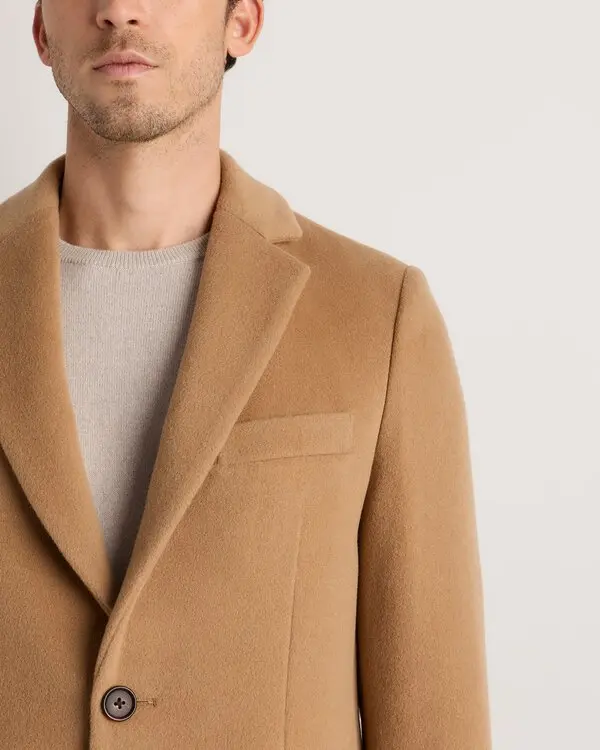 Quince Wool Cashmere Overcoat - Caramel
