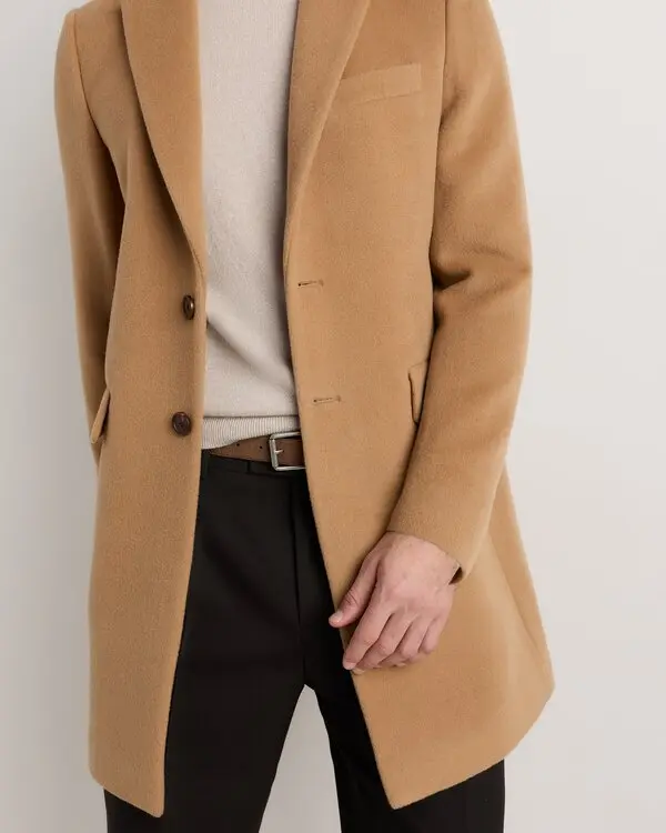Quince Wool Cashmere Overcoat - Caramel