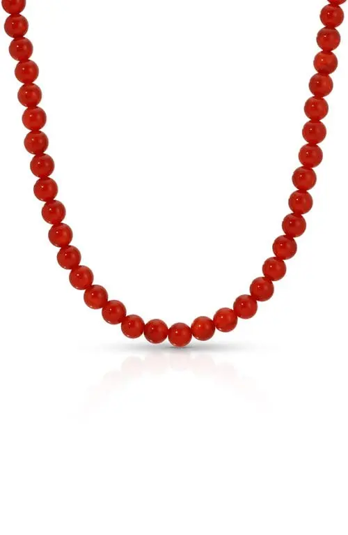 KOZAKH Carnelian Beaded Necklace - Gold/red