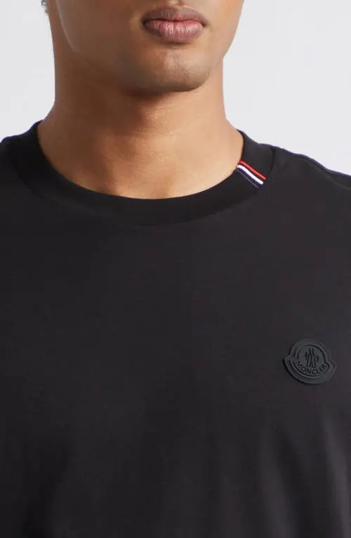 Moncler Logo Patch T-shirt - Black