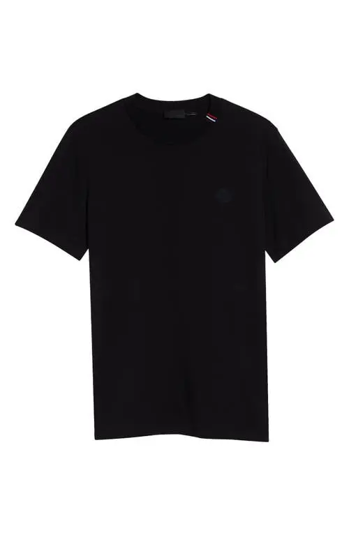 Moncler Logo Patch T-shirt - Black