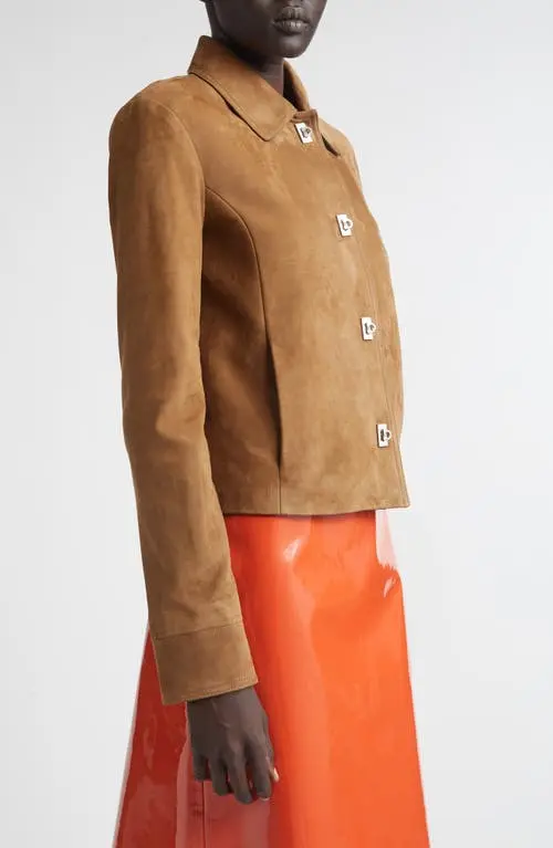FERRAGAMO Boxy Nubuck Jacket