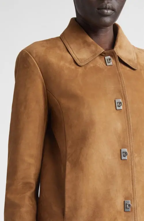 FERRAGAMO Boxy Nubuck Jacket