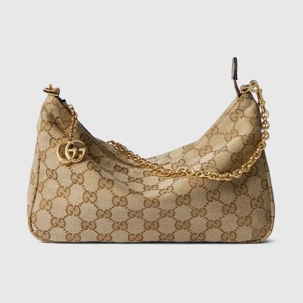 Gucci Lady Lunetta Chain Small Shoulder Bag - Beige