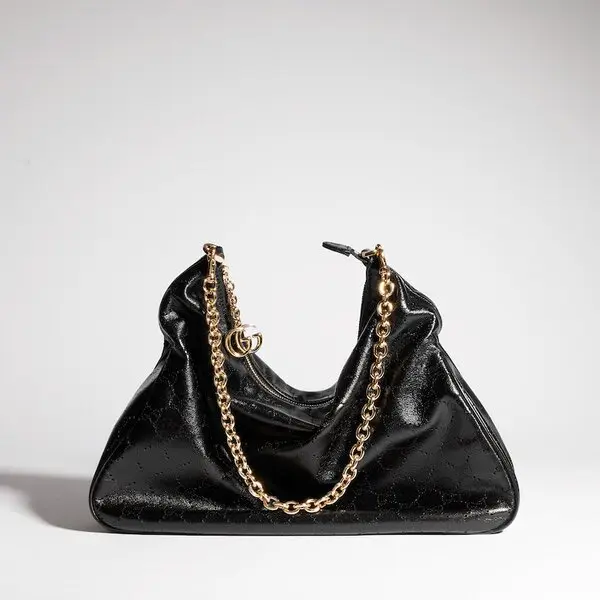 Gucci Lady Lunetta Chain Medium Shoulder Bag Leather