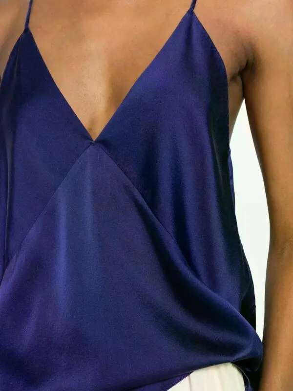 FORTE_FORTE V-neck Spaghetti Strap Top