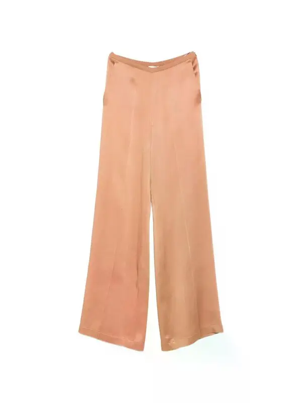 FORTE_FORTE Satin Finish Wide-leg Trousers