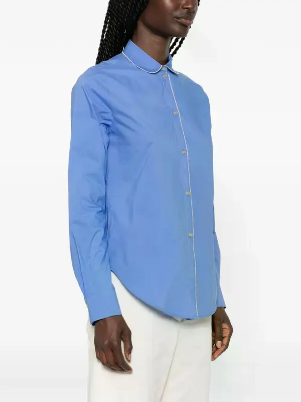 FORTE_FORTE Piped Trim Shirt