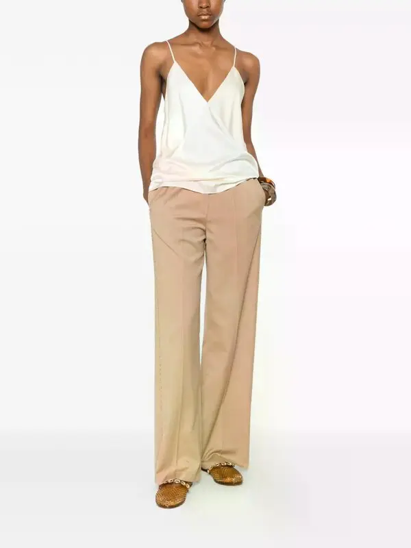 FORTE_FORTE Bead-embellished Wide-leg Trousers