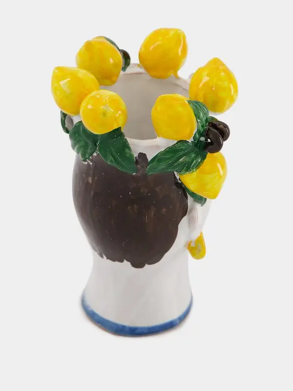 LES-OTTOMANS Handpainted Sculpture Vase