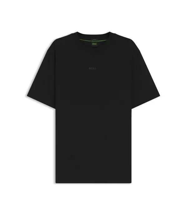 BOSS Relaxed-fit T-shirt In A Stretch Cotton Blend - Black