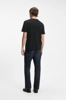 Hugo Regular-fit Cotton T-shirt With Logo Print
