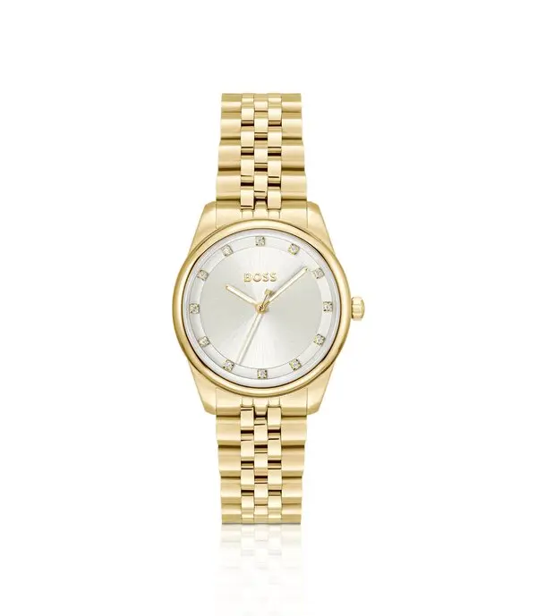 BOSS Crystal-embellished Gold-tone Steel Watch - Assorted Pre Pack