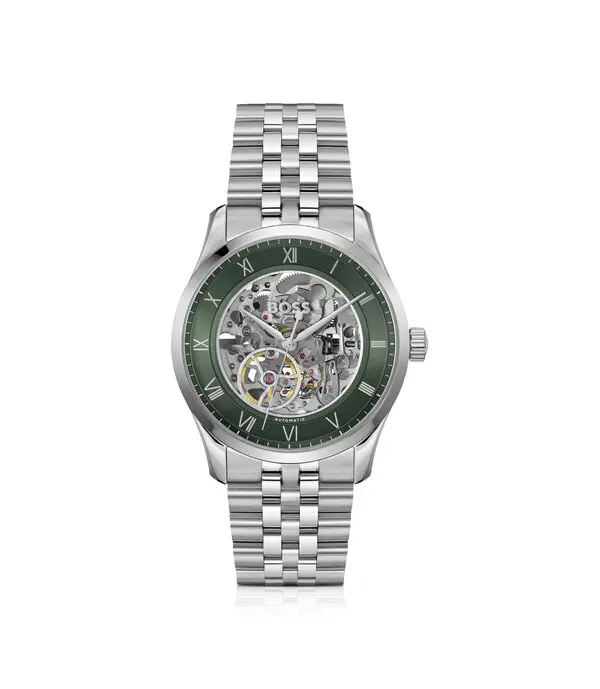 BOSS Principle Stainless-steel Automatic Watch With Skeleton Dial - Assorted Pre Pack