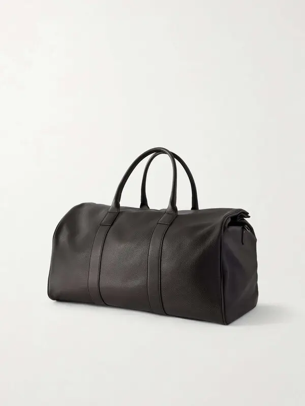 Canali Full-grain Leather Tote Bag