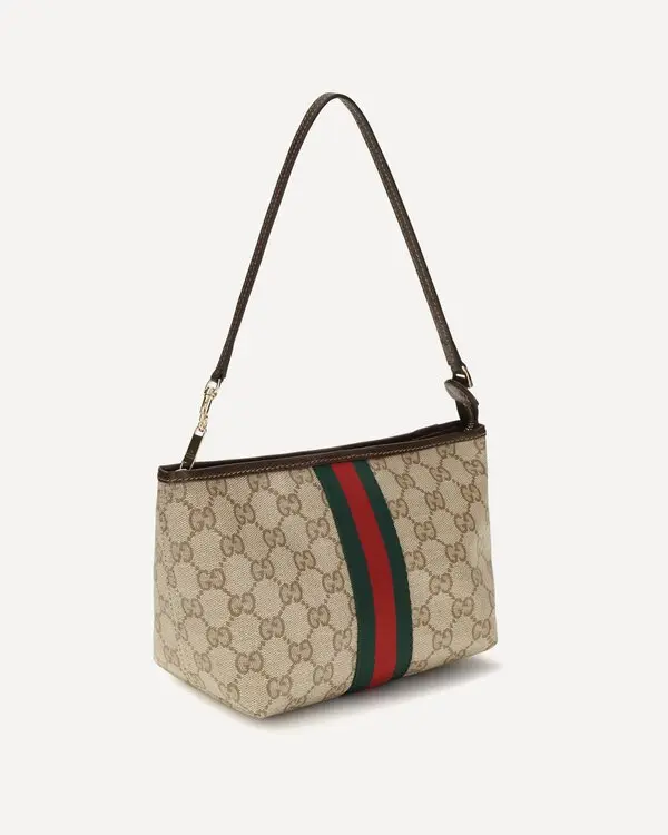 Gucci Small Pouch With Strap And Web