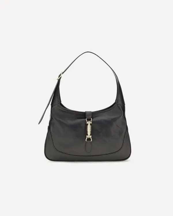 Gucci Jackie 1961 Soft Grained Leather Shoulder Bag - Black