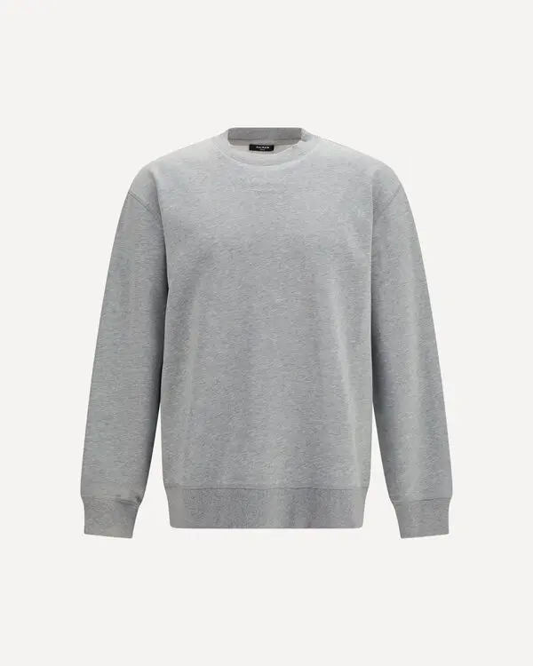 Balmain Embroidered Logo Crewneck Weathirt