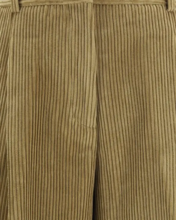 RÓHE Corduroy Flared Trousers - Beige