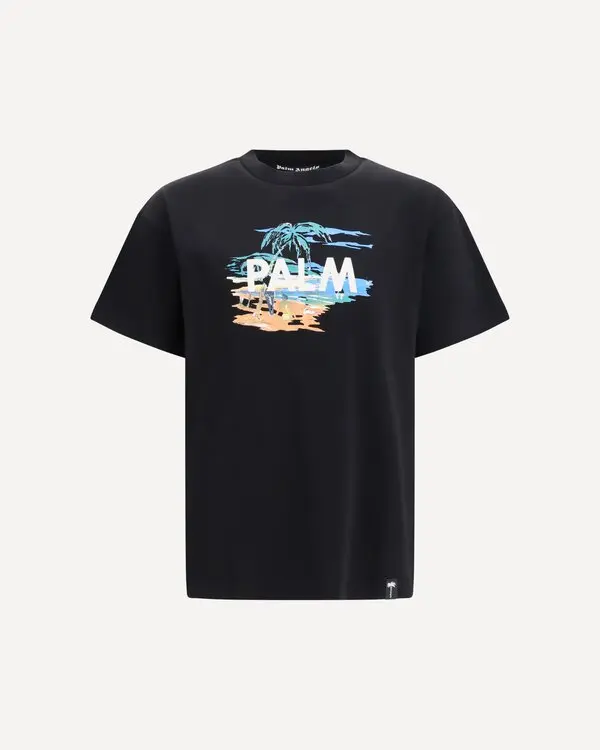 Palm Angels Pam Isand T-shirt Mae - Black