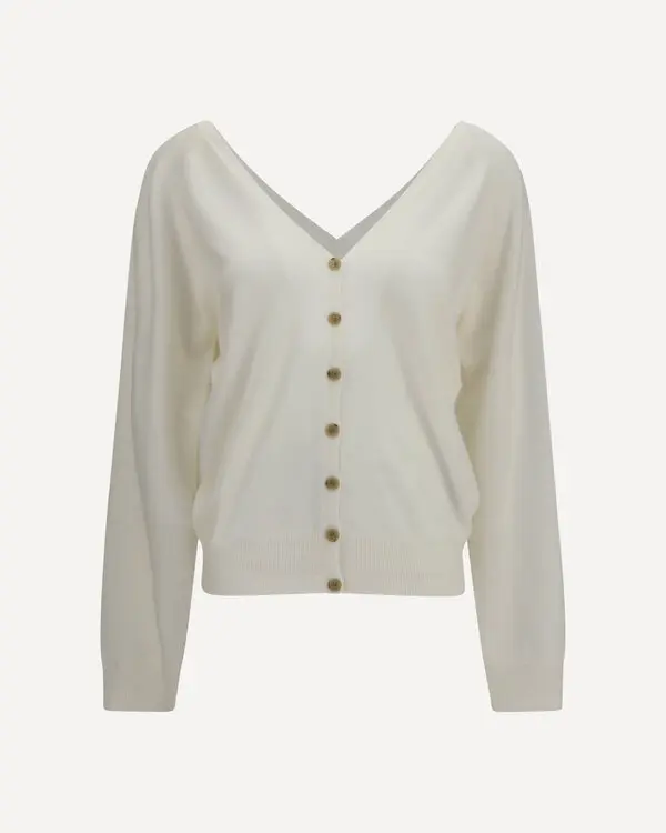 LISA YANG Jiani Cashmere Cardigan - Cream