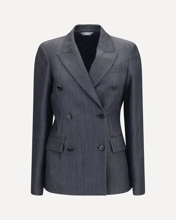 Balenciaga Double-breasted Wool Blazer