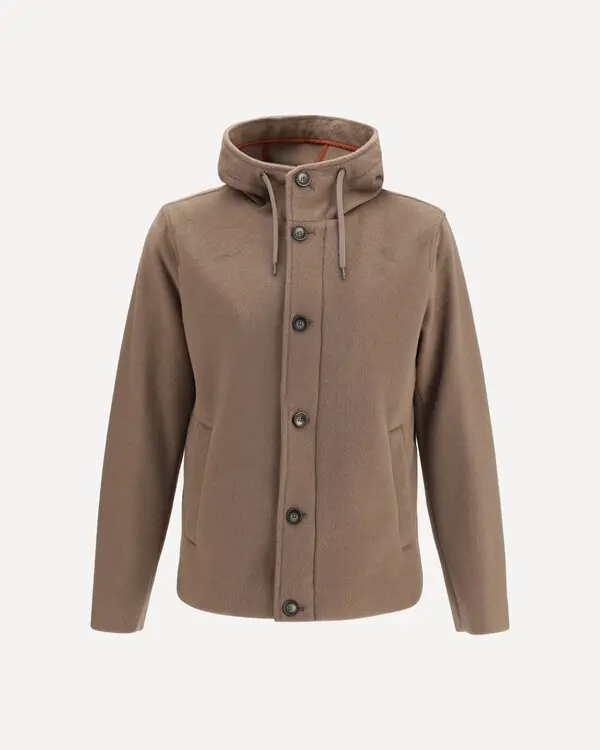 Herno Hooded Button-front Jacket