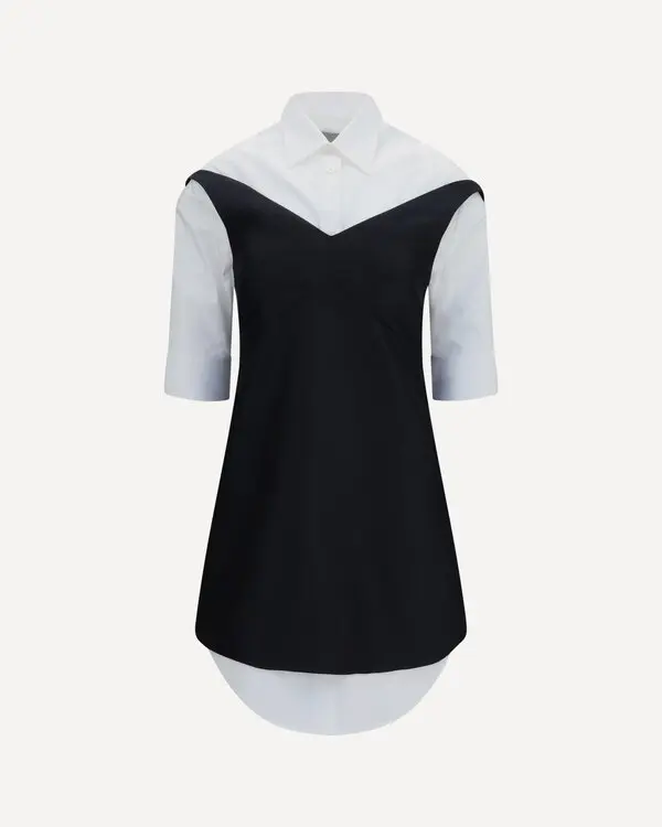 Balenciaga Hybrid Shirt Dress - Black