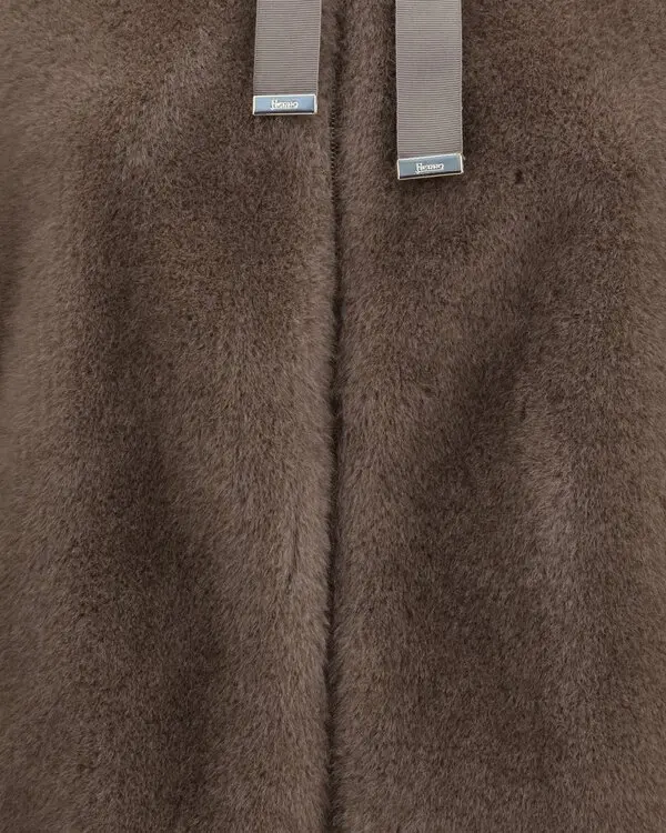 Herno Hooded Jacket In Eco-fur