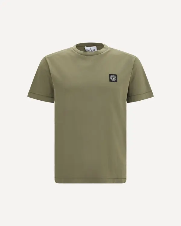 Stone Island Ogo Patch T-shirt Mae - Green