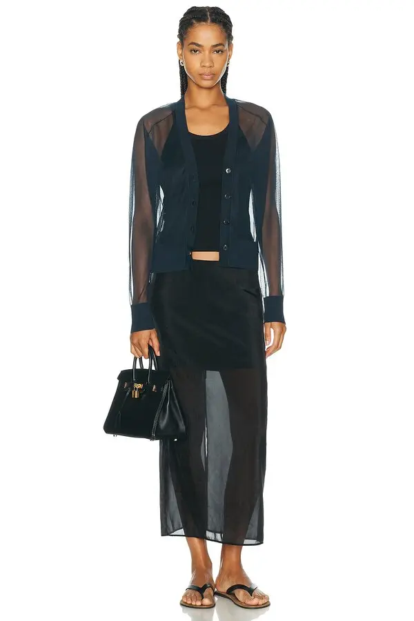 Renggli Sheer Knit Cardigan