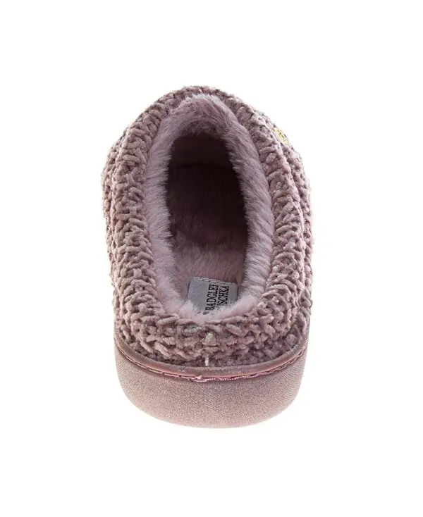 Badgley Mischka Weaved Metal Logo Accent Slippers