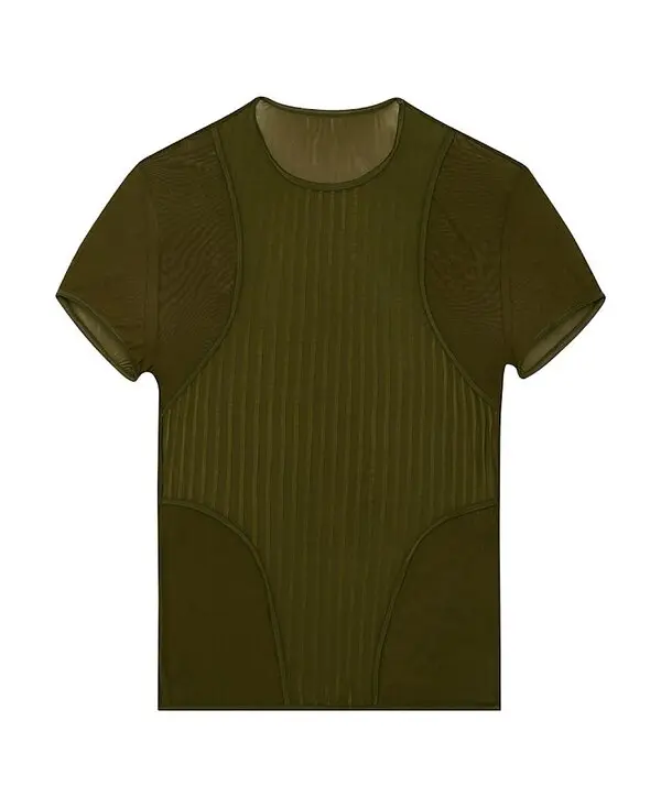 HOM Woh Personal Allure Crew Neck T-shirt - Olive