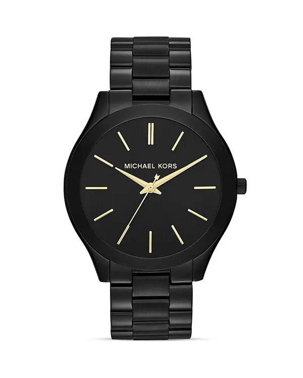 Michael Kors Slim Runway Bracelet Watch, 42mm - Black