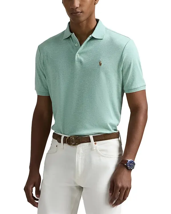 Polo Ralph Lauren Classic Fit Soft Cotton Polo Shirt - Celadon Heather